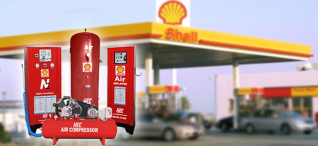 Nitrogen Tyre Inflators Shell Petrol Bunk - NEC Air Compressors and Pumps