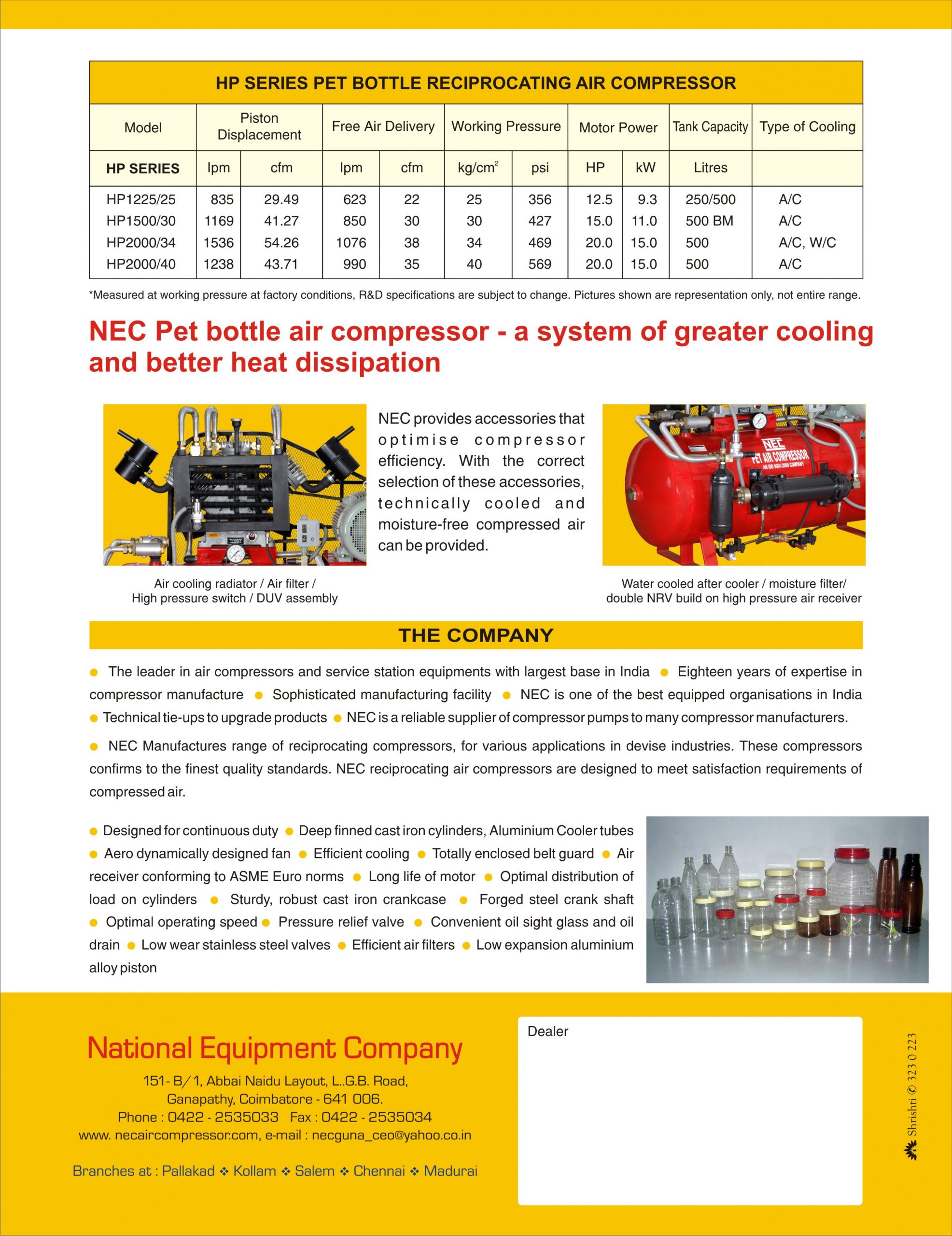 Air Compressor Broucher – NEC Air Compressors and Pumps